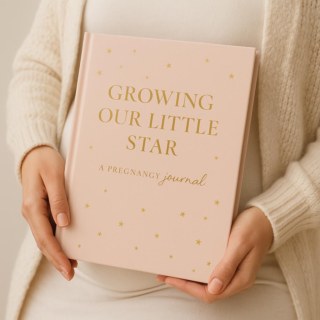 Pregnancy Journal With Stars, Journals for Mom- To- Be, Baby Memory ...