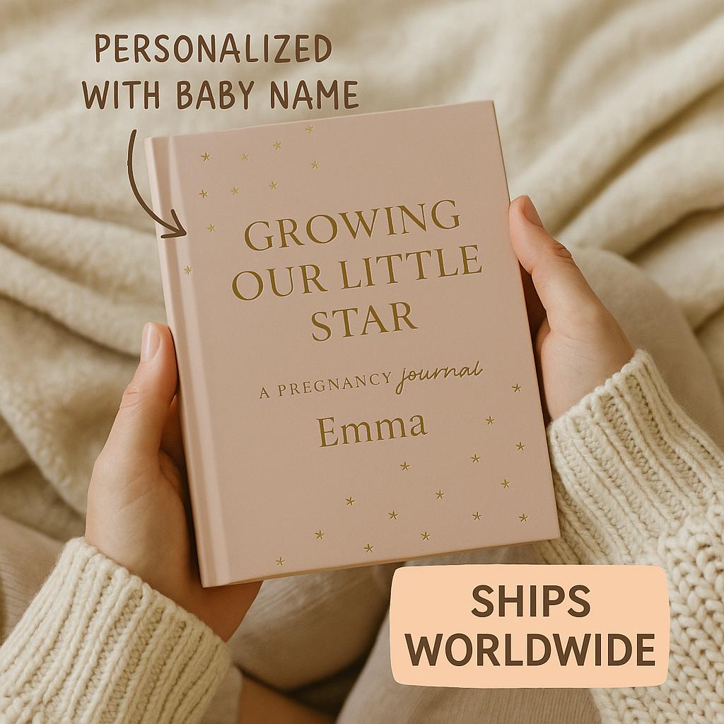 Pregnancy Journal With Stars, Journals for Mom- To- Be, Baby Memory ...