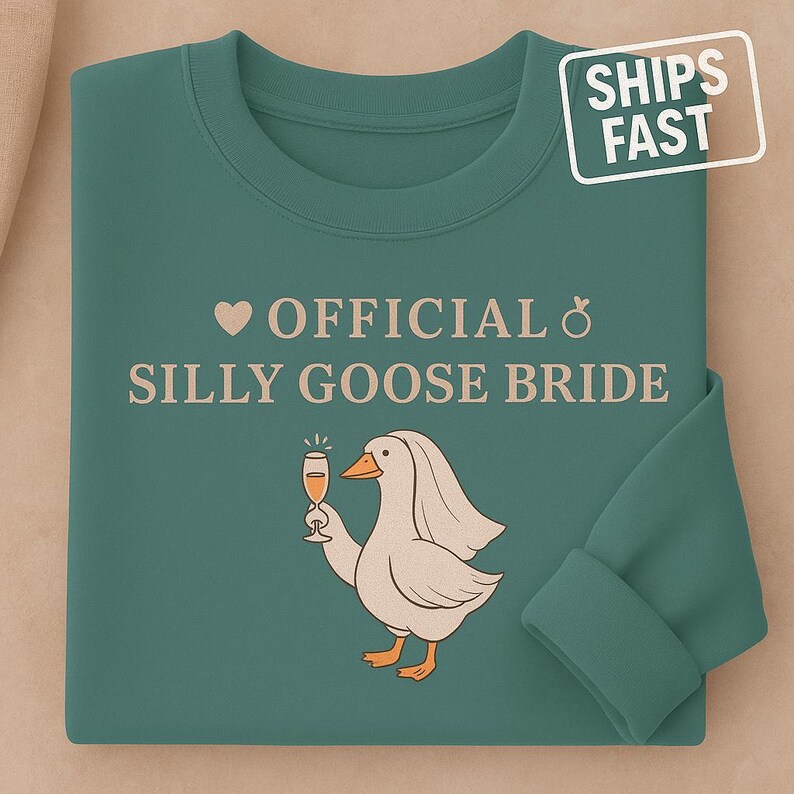 Silly Goose Bride Sweatshirt – Funny Bachelorette Bride Crewneck ...