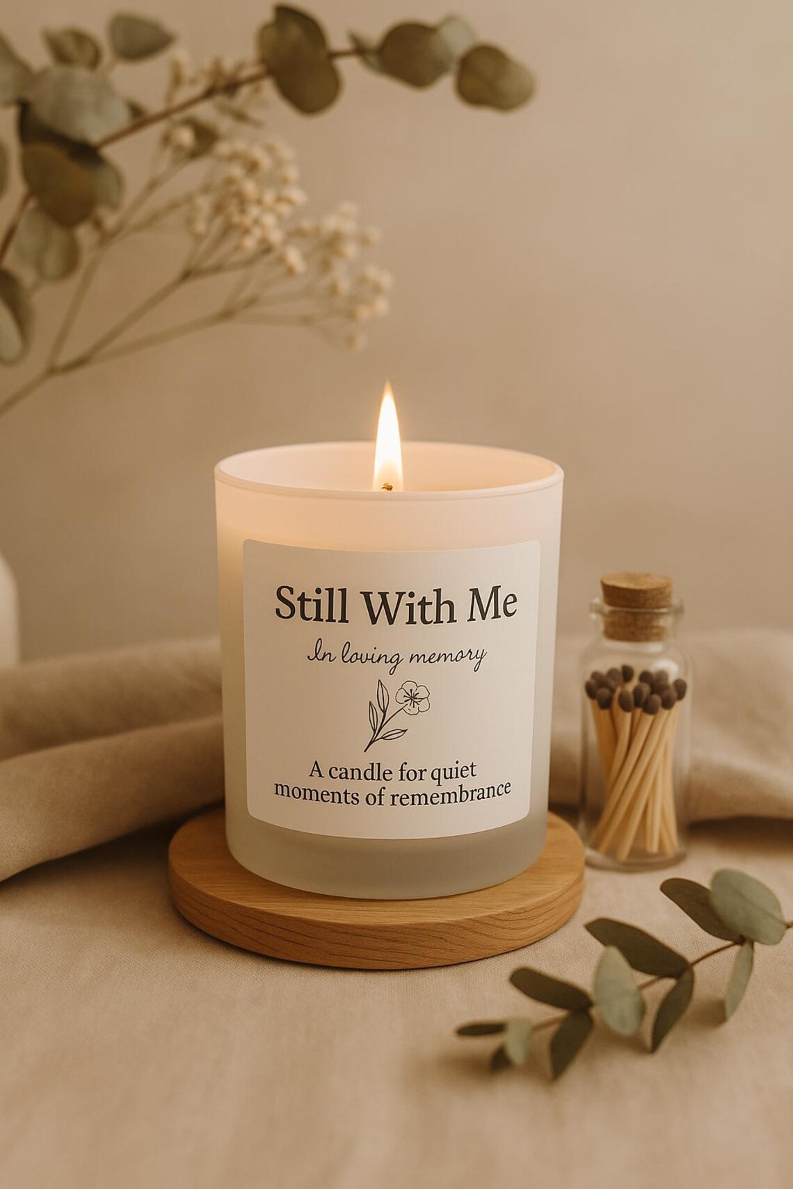 Memory Candle | Still With Me | Remembrance Gift | Grief Candle ...
