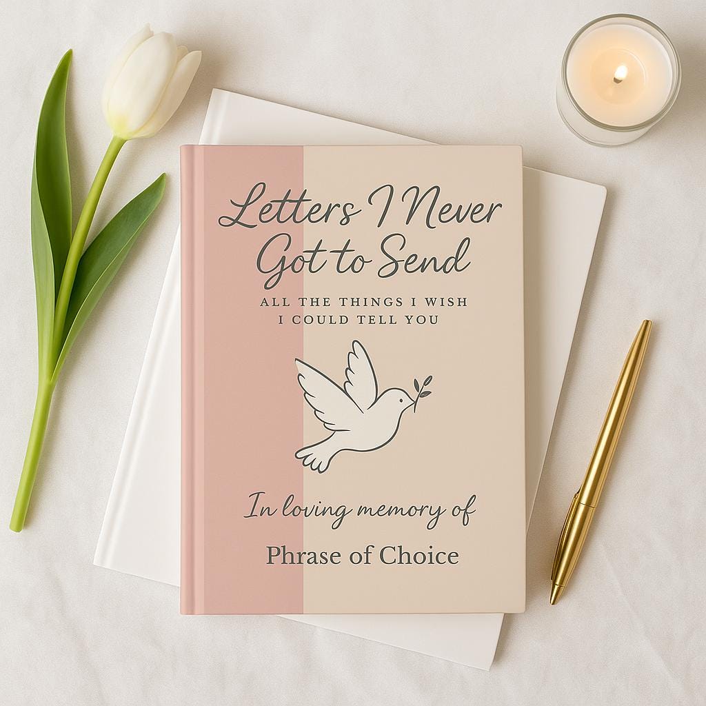 Personalized Memorial Journal, Custom Grief Notebook, in Loving Memory ...