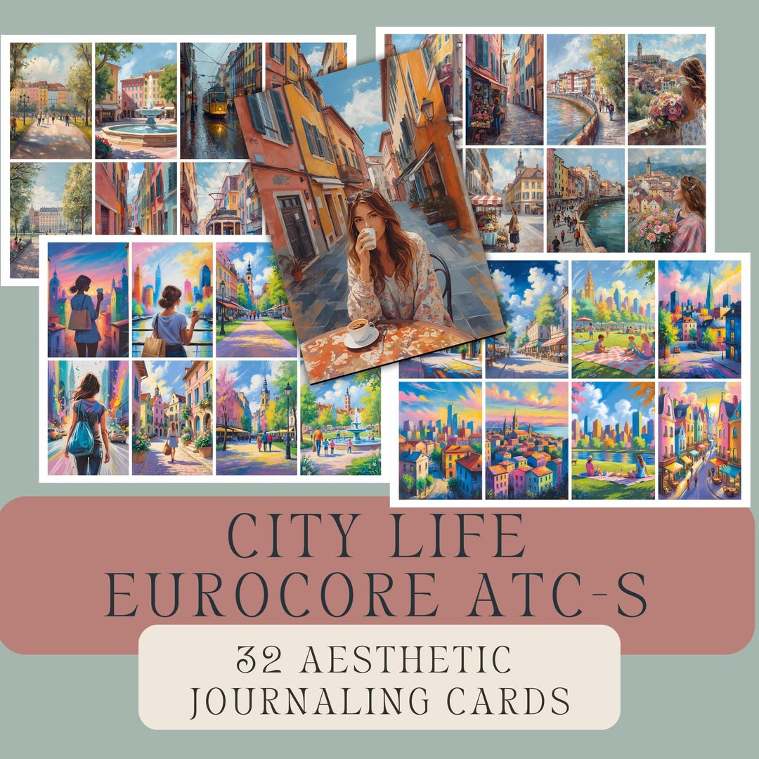 City Life Eurocore Artist Trading Cards: Aesthetic Printable ...