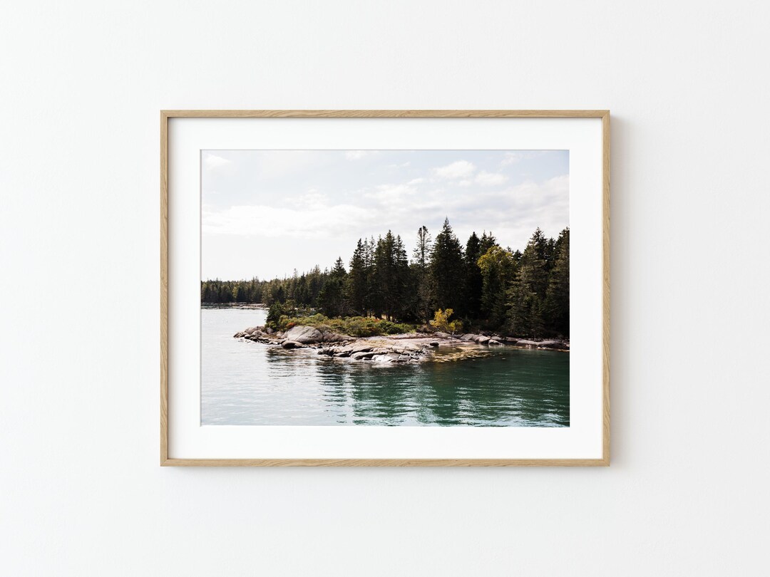Leaving North Haven Island, Maine Coastal Landscape Print, Photograph ...