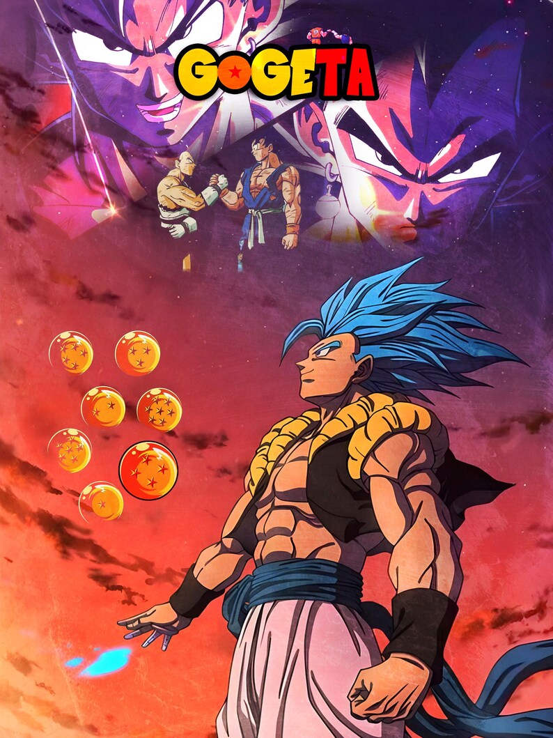 Gojeta Poster. Dragonball Z. Goku and Vegeta Digital Art - Etsy
