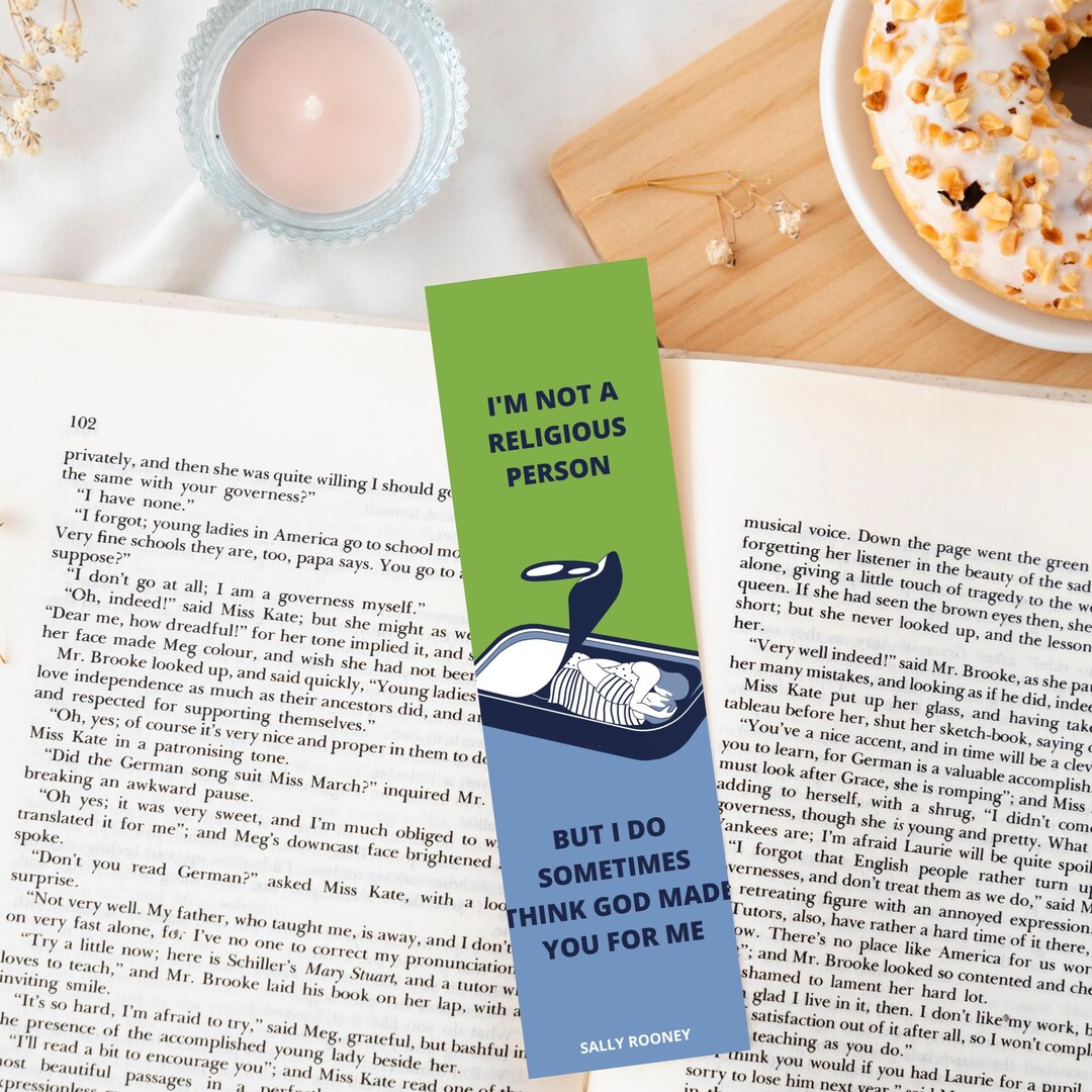 Normal People Bookmark With Quote | sally Rooney - Etsy