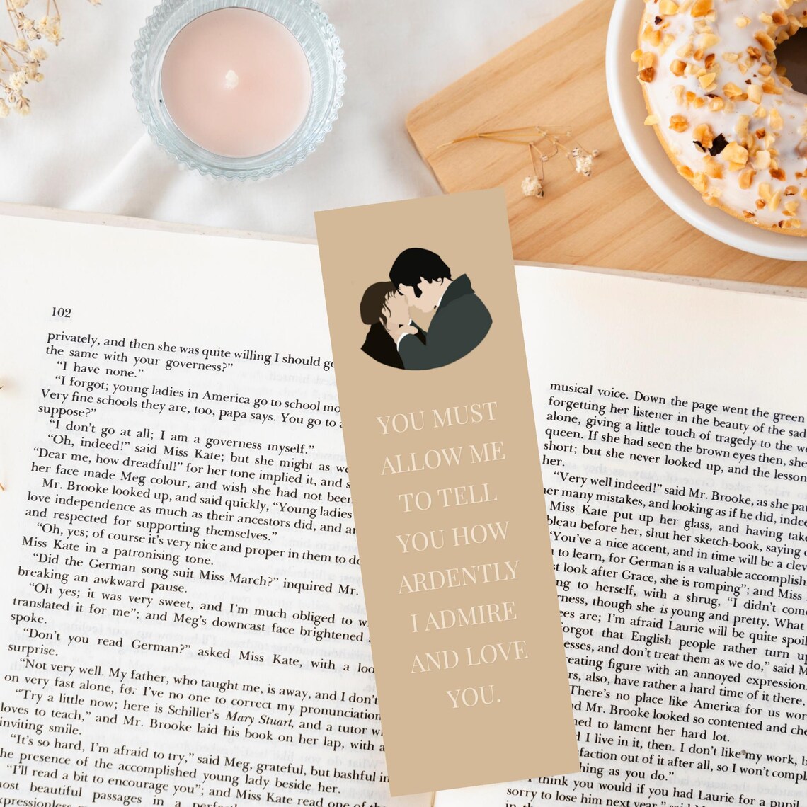 Pride and Prejudice Bookmark With Quote | jane Austen Gifts | Elizabeth ...