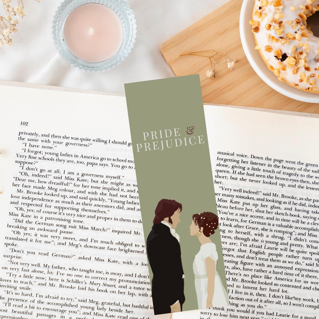 Pride and Prejudice Bookmark With Quote | jane Austen Gifts | Elizabeth ...
