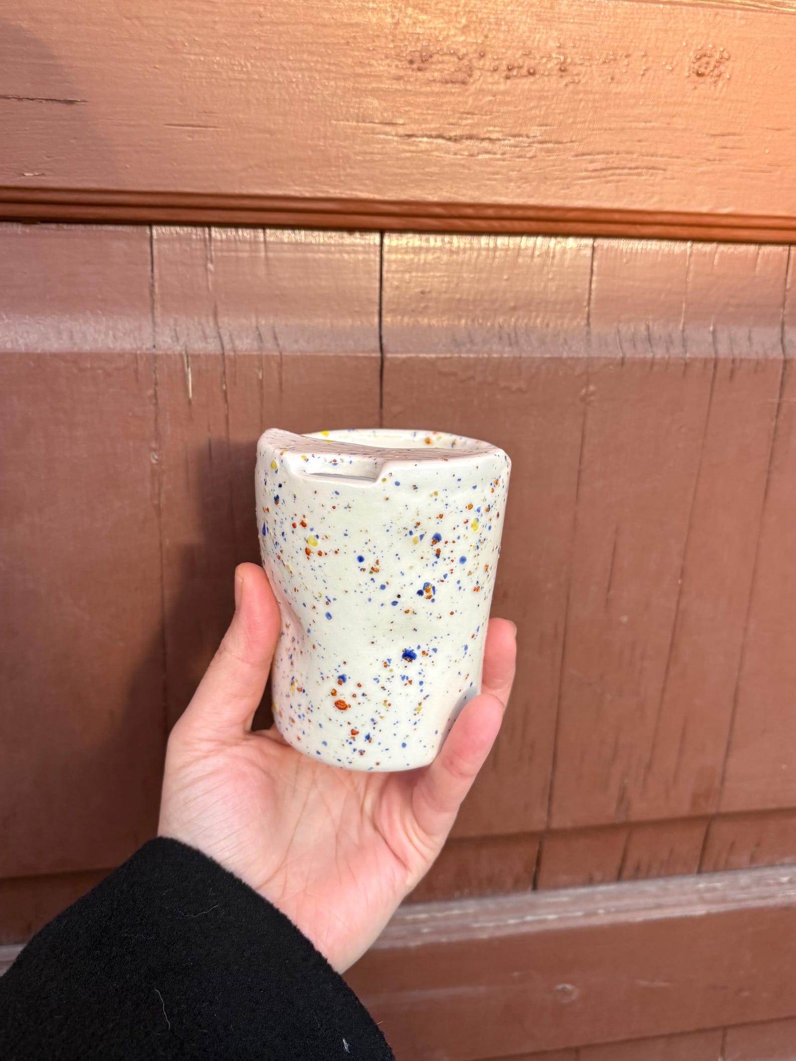 Handmade Colorful Ceramic Thumb Mug, Ceramic Travel Mugs, Take Away ...