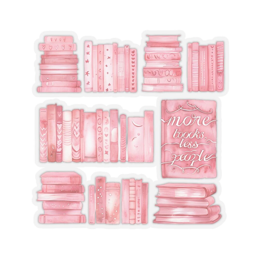 More Books Less People Sticker - Etsy