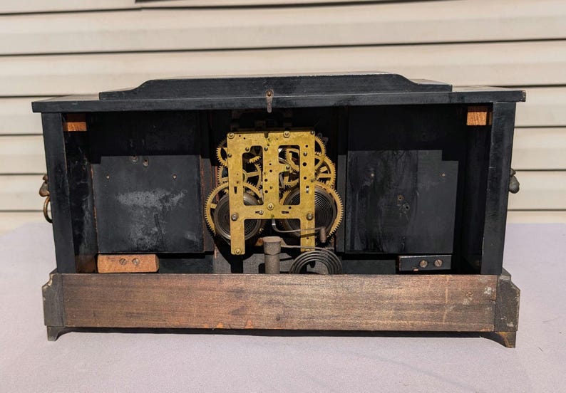 Antique Ingraham Palace Mantel Clock Missing Pendulum & Key, Good ...