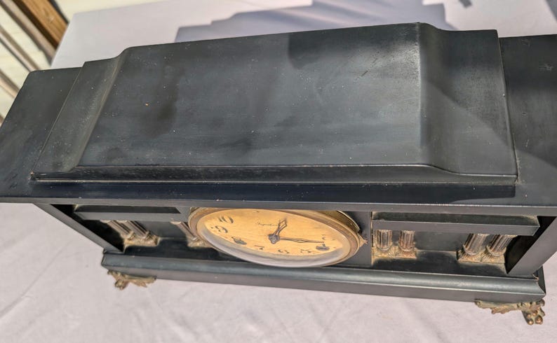 Antique Ingraham Palace Mantel Clock Missing Pendulum & Key, Good ...