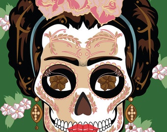Sugar Skull Frida | Etsy