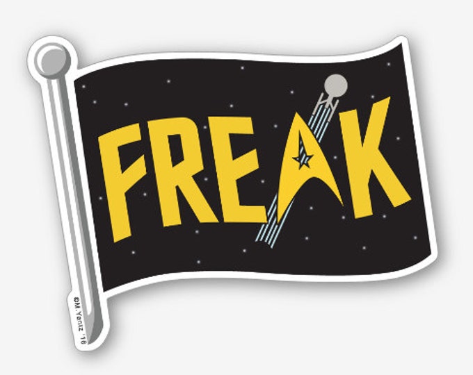 Star Trek Freak Flag 4" Vinyl Sticker - Etsy