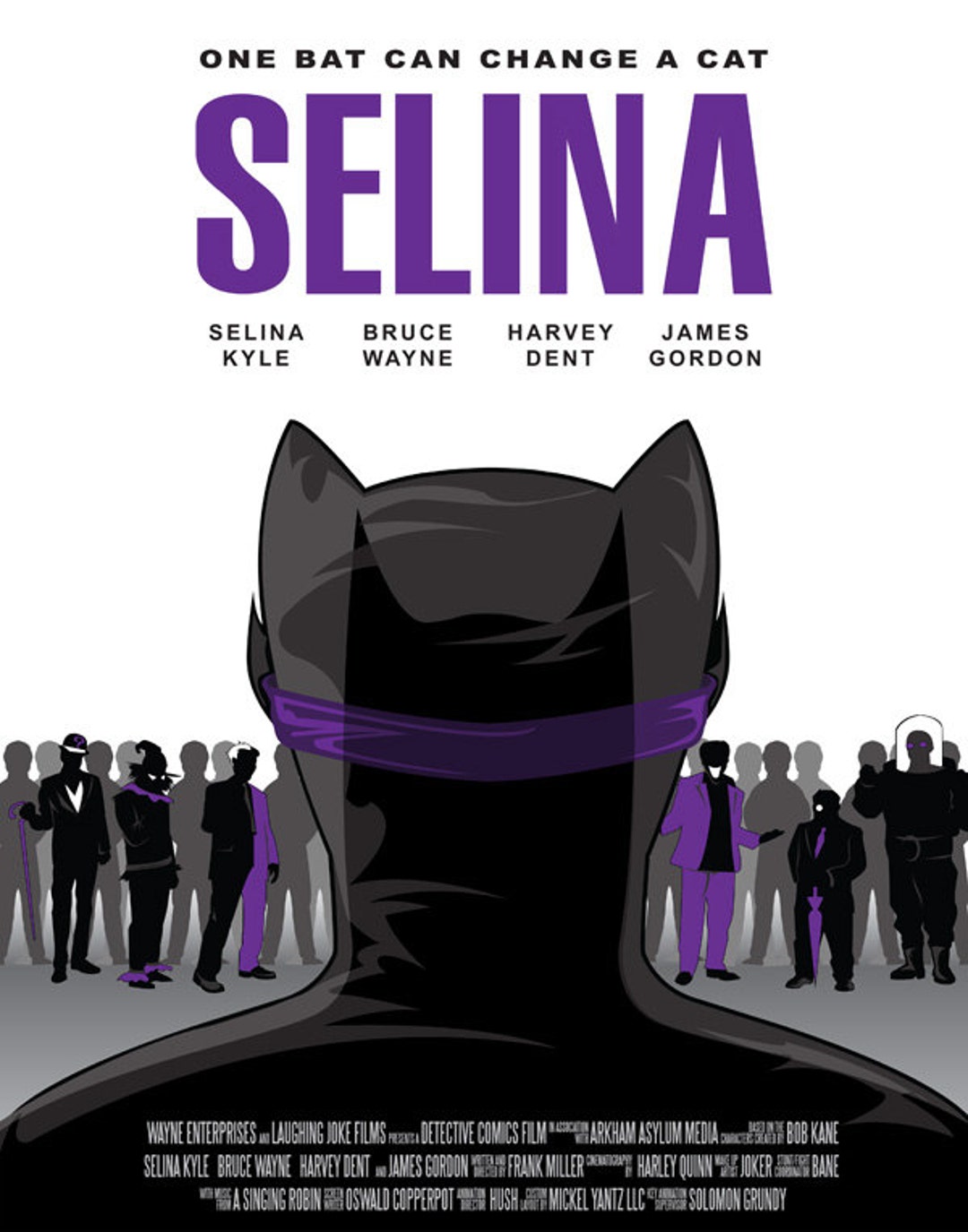 Selina catwoman Movie Style Poster 11x14 Print - Etsy