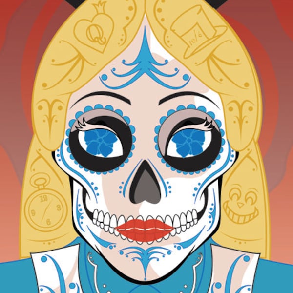 Day of the Dead Alice - Etsy