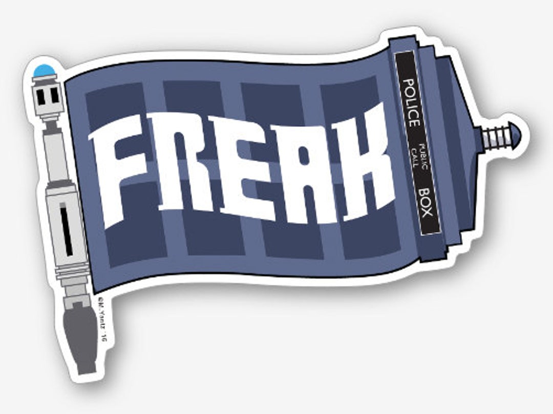 Dr. Who Freak Flag 4" Vinyl Sticker - Etsy