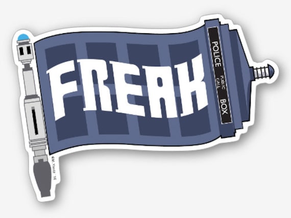 Dr. Who Freak Flag 4 vinyl sticker | Etsy