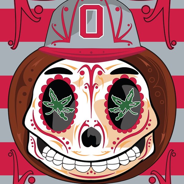 Ohio State Skull - Etsy