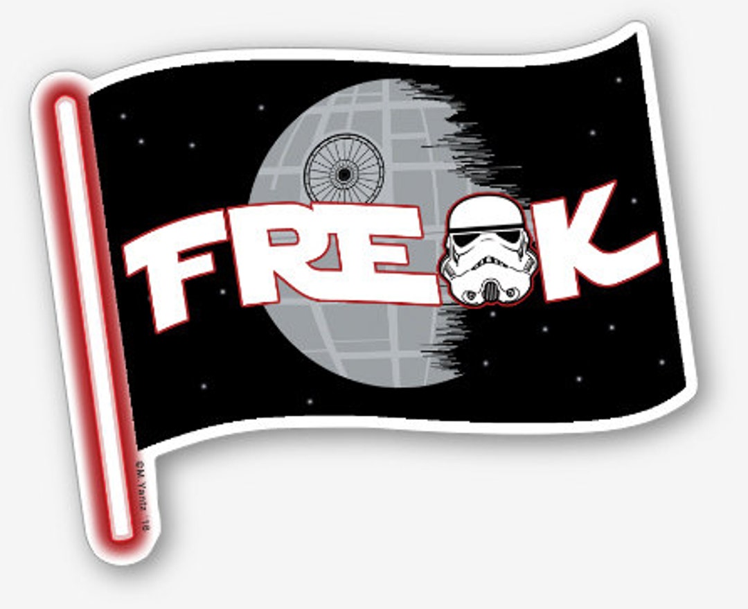 Star Wars Freak Flag 4" Vinyl Sticker - Etsy
