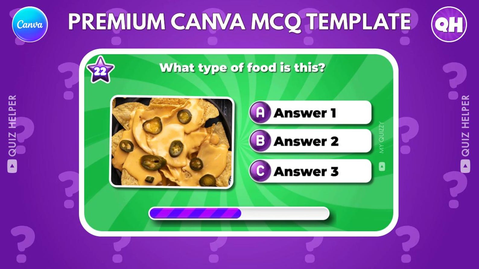 Professional MCQ Quiz Template Bundle for Canva - Etsy