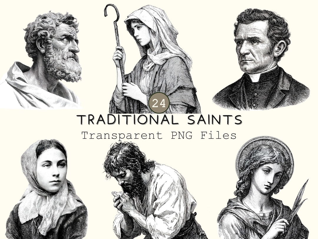 Traditional Catholic Saints Clipart Collection, Transparent Religious ...