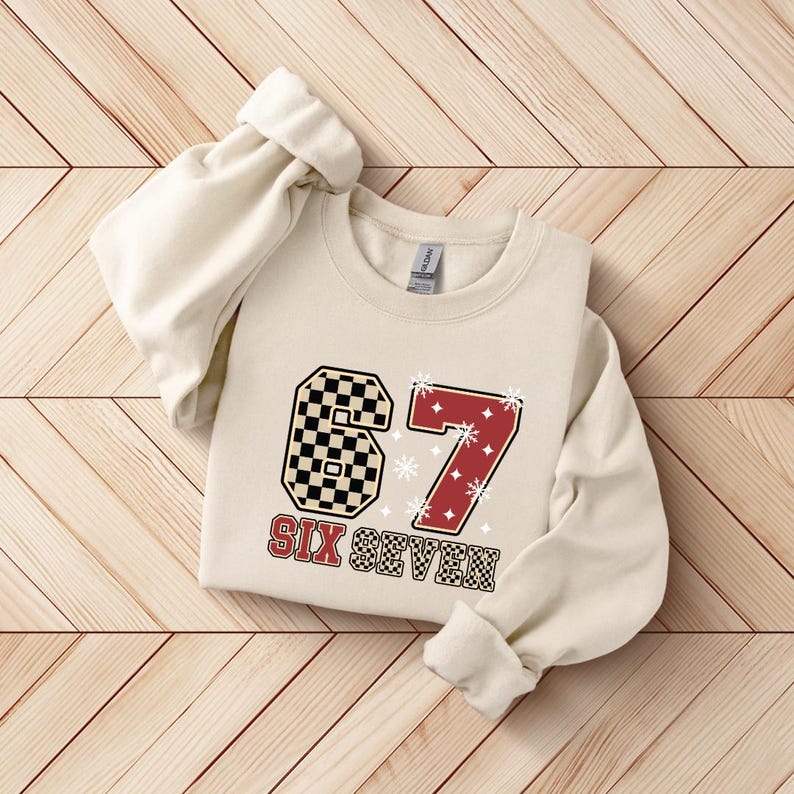 Checkered Leopard Six Seven Meme DTF Transfer, Trendy 67 Print, Ready ...
