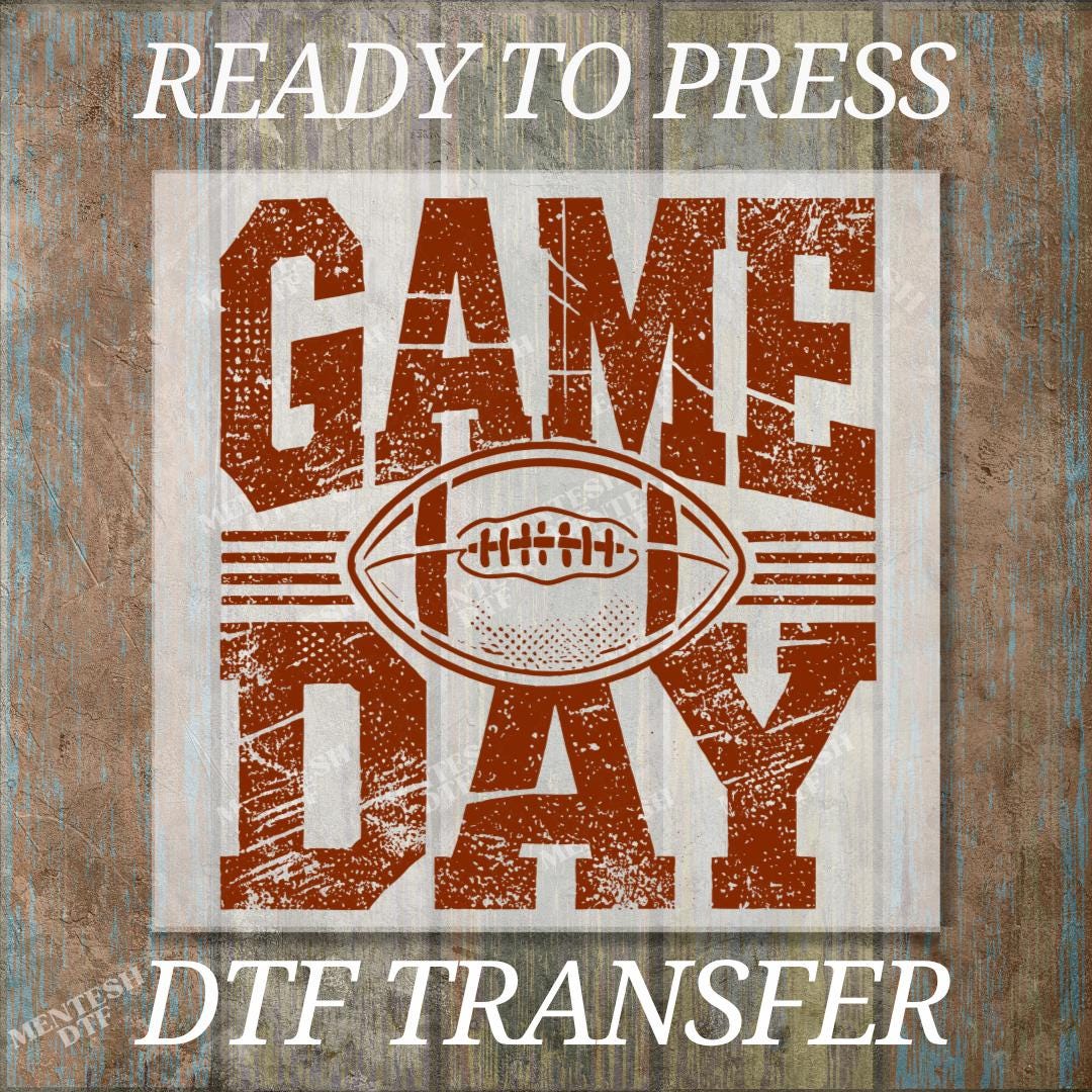 Game Day Football DTF Transfer, Ready to Press Retro Football Mama ...
