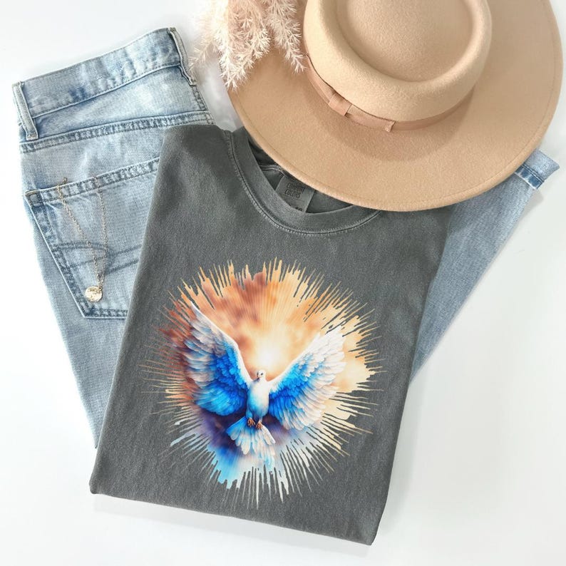 Holy Spirit Dove DTF Transfer: Christian Religious Apparel Print - Etsy