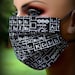 Fabric Face Mask, Black Periodic, Periodic Table Mask, Science Mask ...