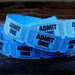 Blue Raffle Tickets, Raffle Tickets, 25 Tickets, Scrapbook Supply, Door ...
