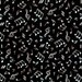 Music Note Fabric, Black Music Notes, Sold by Half Yard, Music Fabric ...