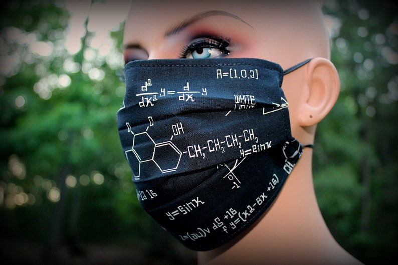 Cloth Face Mask, Physics Mask, Science Mask, Science Geek Mask, Fabric ...