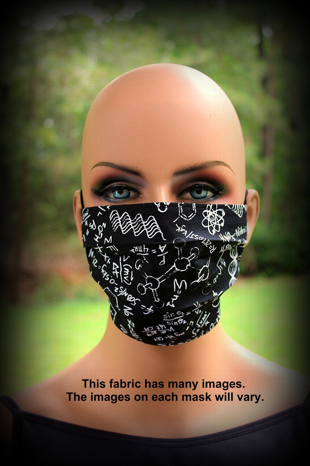 Cloth Face Mask, Chem Chalkboard, Science Mask, Math Science Mask ...