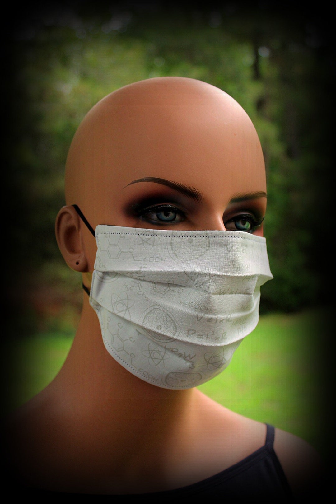 Cloth Face Mask White Chem Mask Chemistry Mask Science - Etsy