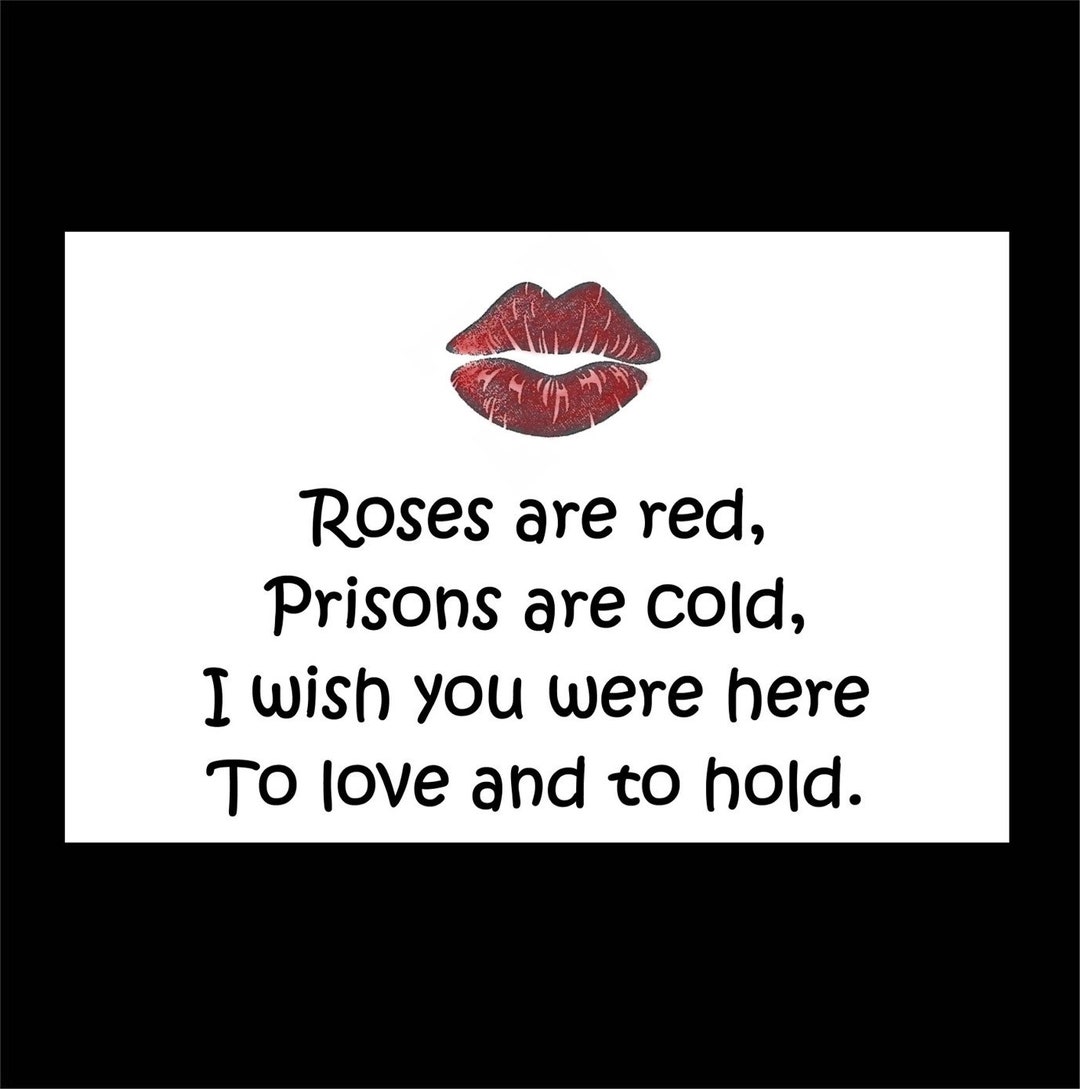 Miss You Card, Love You Card, Prison Greeting Card, Encouragement Card ...