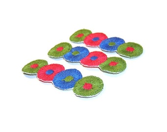 Red Circle Patch - Etsy