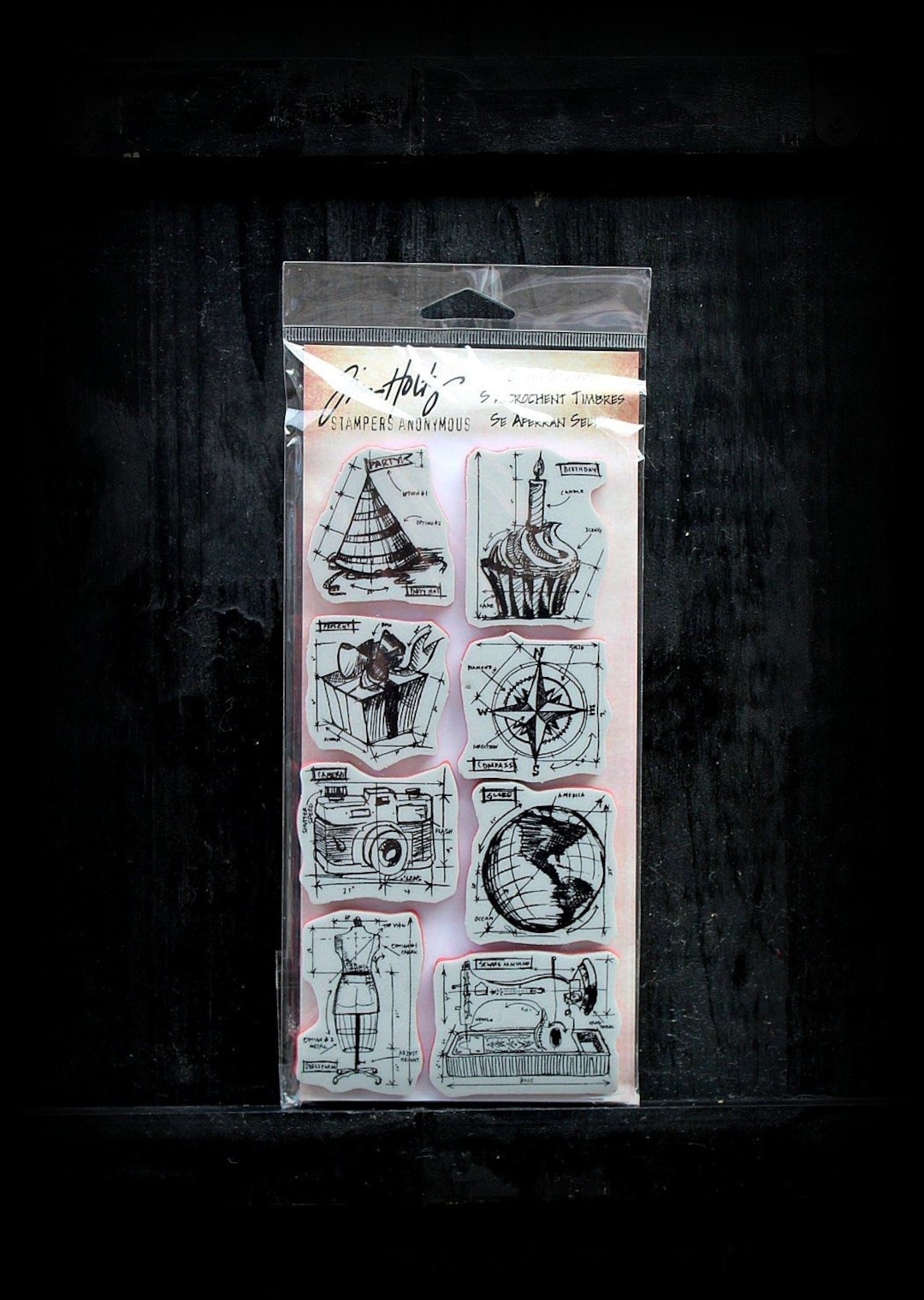 Blueprint Assortment, Tim Holtz Stamps, Scrapbook Stamps, Cling Stamps ...