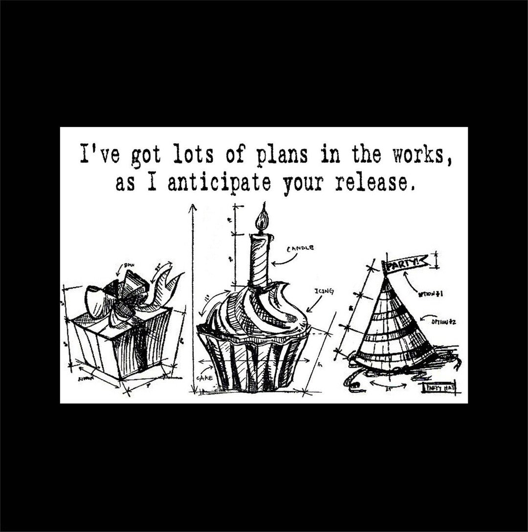 Prison Release Card, Prison Greeting Card, Funny Prison Card, Jail Card ...