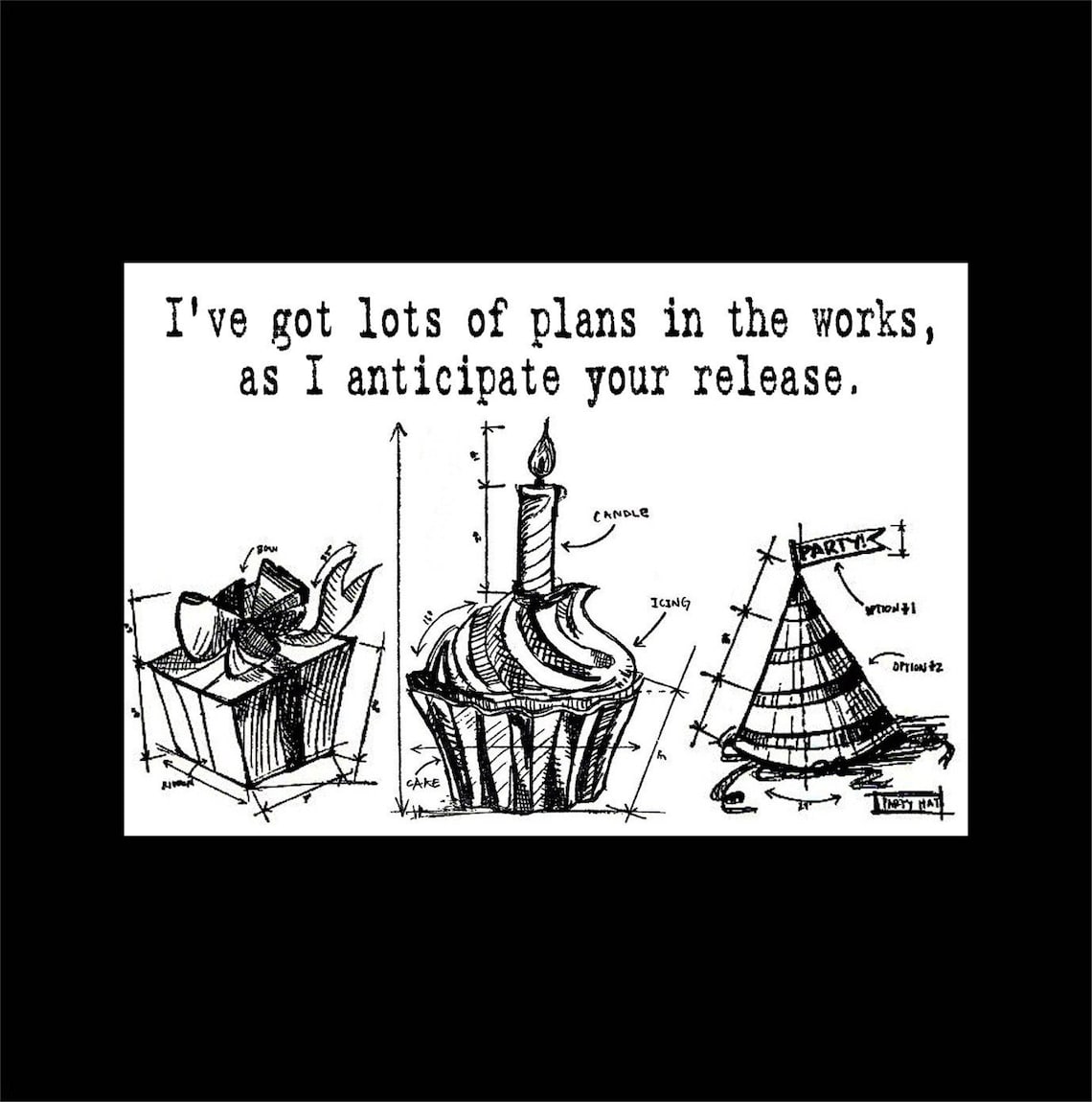 Prison Release Card Prison Greeting Card Funny Prison Card - Etsy