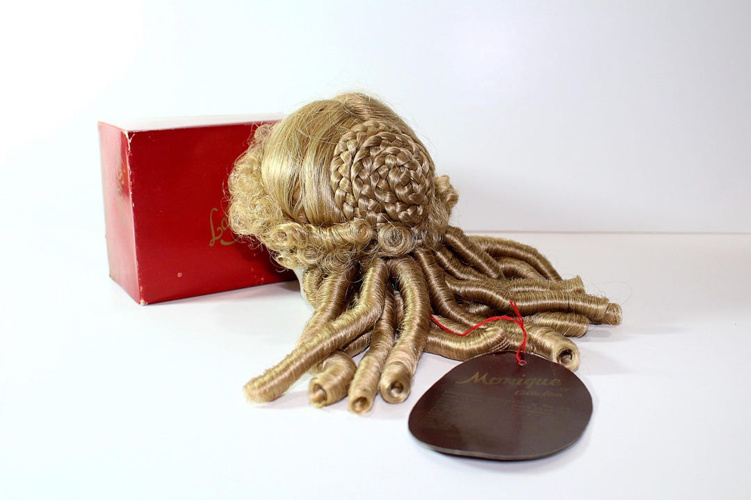 Doll Wig, Brigitte Doll Wig, Blonde Doll Wig, Vintage Doll Wig, 8 and 9 ...