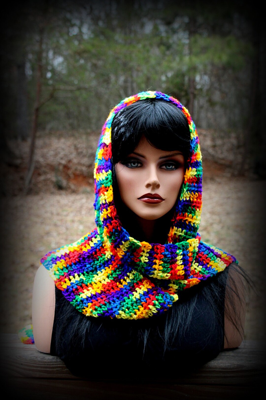 Multi Color Scarf, Rainbow Scarf, 80 in X 6 In, Mens Neckwarmer, Womens ...