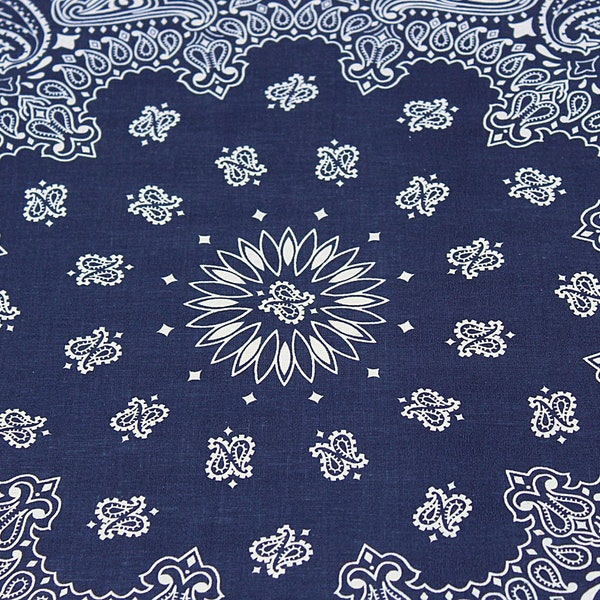 Blue Bandana - Etsy