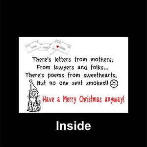 Inmate Christmas, Prison Christmas, Prison Greeting Card, Humorous Card ...