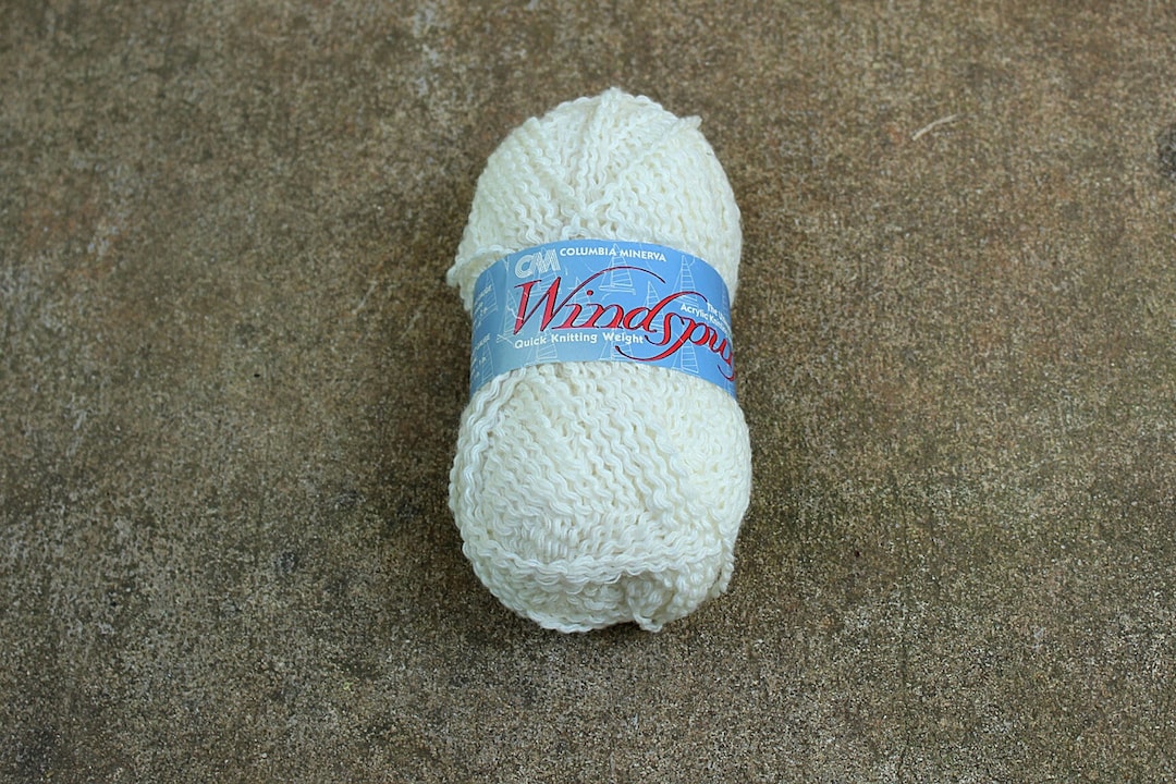 White Yarn, 1 Skein Yarn, Windspun, Quick Knitting Wt, Columbia Minerva ...