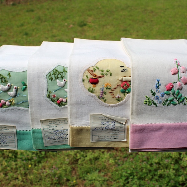 Embroidered Napkins - Etsy