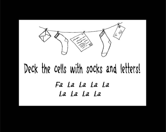 Inmate Card Prison Christmas Inmate Christmas Prison - Etsy