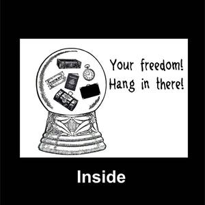 Encouragement Card, Prison Release Card, Convict Card, Prison Greeting ...