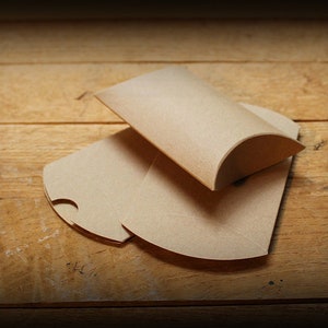Small Pillow Boxes, Small Boxes, Kraft Pillow Boxes, Lot of 25 Boxes, 3 ...