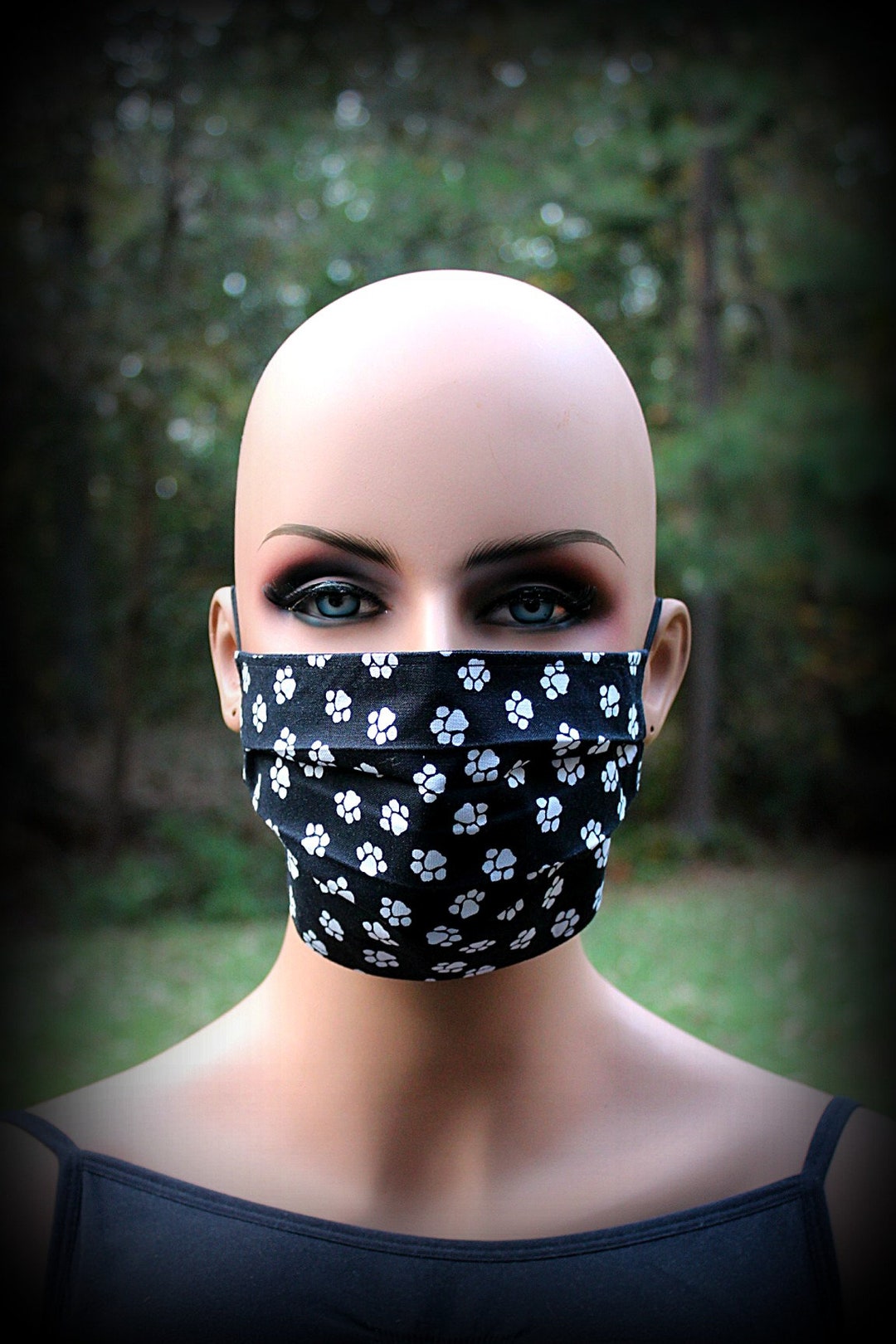 Fabric Face Mask Animal Paw Print Paw Print Mask Animal - Etsy