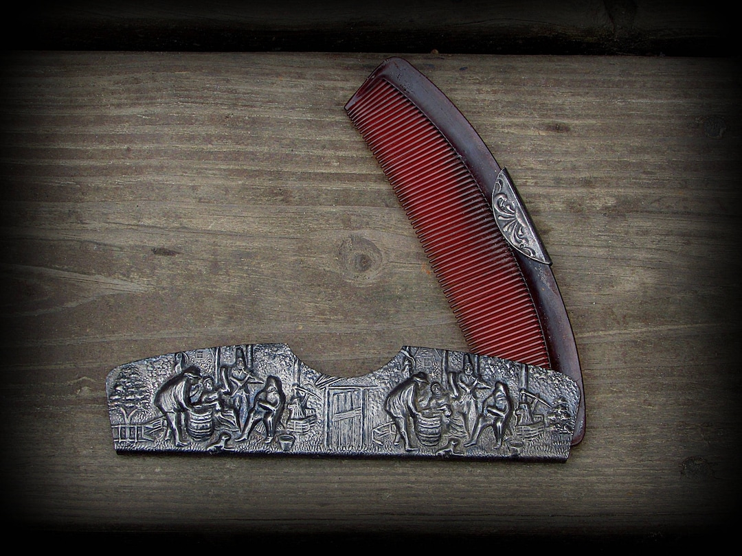 Silver Plate Comb, Denmark Comb, Hans Jenson, Repousse, Denmark, Tavern ...